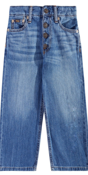 Polo Ralph Lauren Kids - Cropped wide-leg jeans