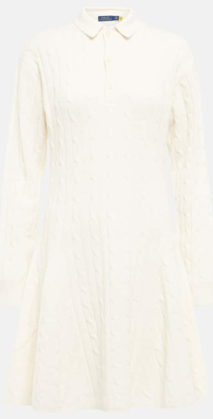 Polo Ralph Lauren - Cable-knit wool and cashmere mini dress