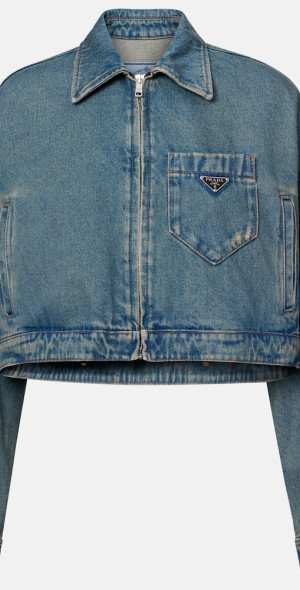 Prada - Cropped denim jacket