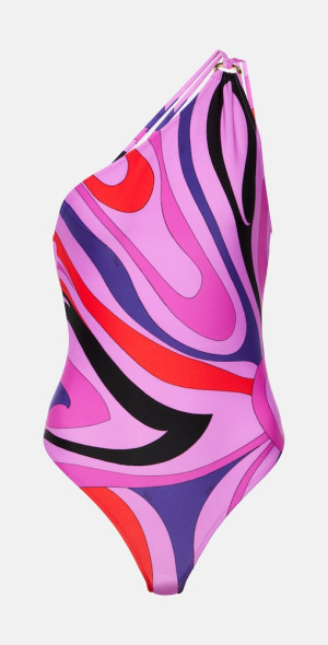 Pucci - Marmo one-shoulder swimsuit