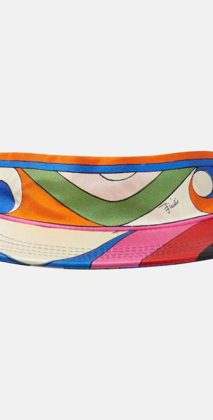 Pucci - Printed silk visor