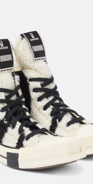 Rick Owens - x Converse DRKSHDW TURBODRK teddy sneakers