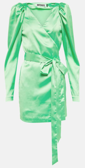 Rotate - Bridget satin wrap dress