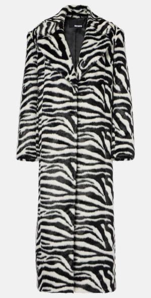 Rotate - Zebra-print faux fur coat