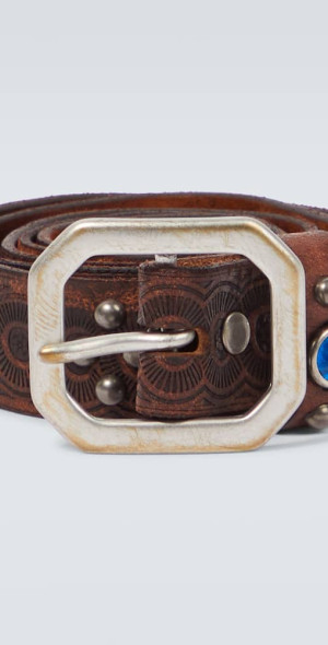 RRL - Rasco embellished leather belt
