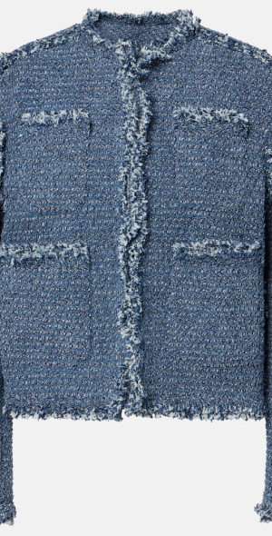 Sacai - Denim tweed jacket