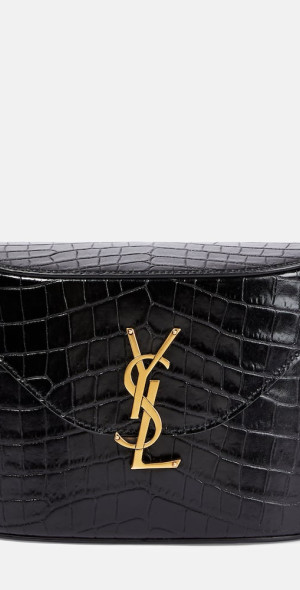 Saint Laurent - June croc-effect leather shoulder bag