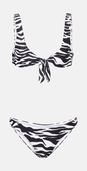 The Attico - Zebra-print bikini