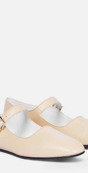The Row - Ava leather ballet flats