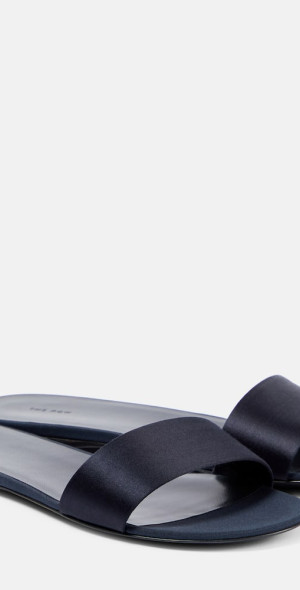 The Row - Combo satin slides