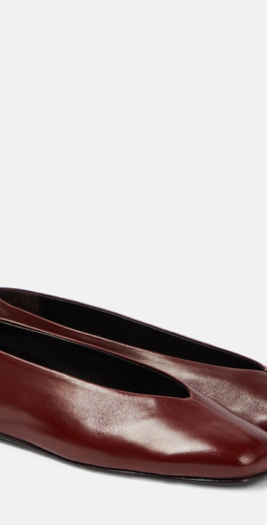 The Row - Eva Two leather ballet flats