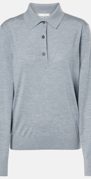 The Row - Harlette cashmere polo sweater