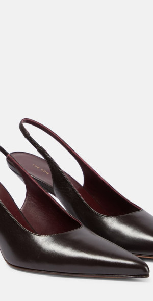 The Row - Sling Point leather pumps