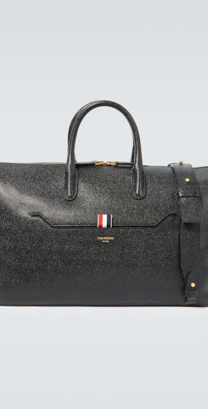 Thom Browne - Medium leather duffel bag