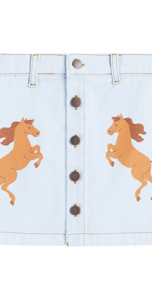 Tinycottons - Horses denim skirt