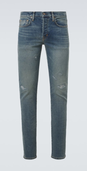 Tom Ford - Distressed straight jeans