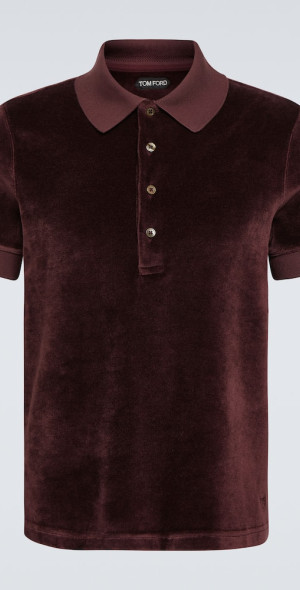 Tom Ford - Velour polo shirt