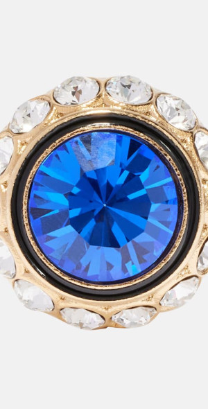 Valentino - VLogo crystal-embellished ring