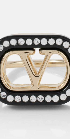 Valentino - VLogo embellished ring