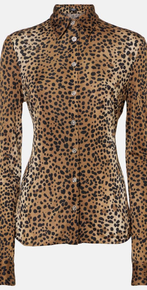 Versace - Leopard-print shirt