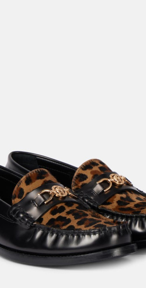 Versace - Medusa '95 leopard-print loafers