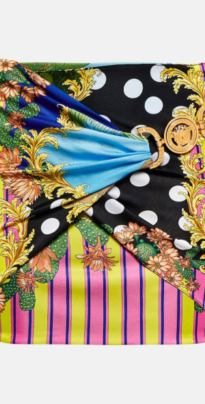 Versace - Medusa Palm Springs wrap miniskirt