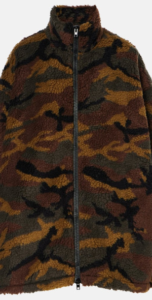 Vetements - Camo fleece jacket