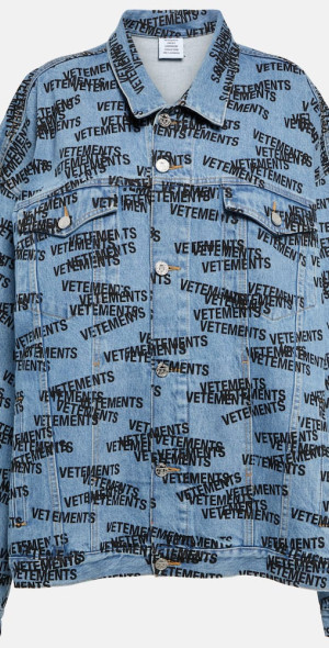 Vetements - Logo denim jacket