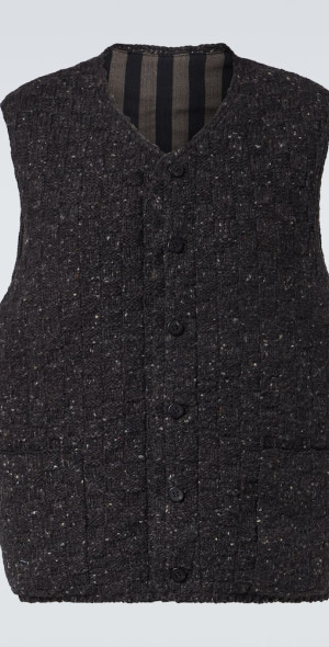 Visvim - Reversible wool tweed vest