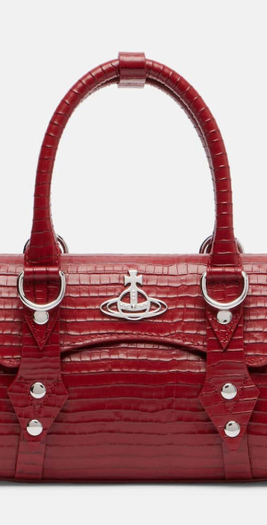 Vivienne Westwood - Bettina Mini croc-effect leather tote bag