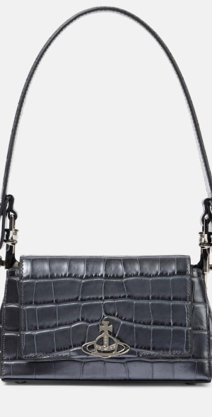 Vivienne Westwood - Hazel Small croc-effect leather shoulder bag