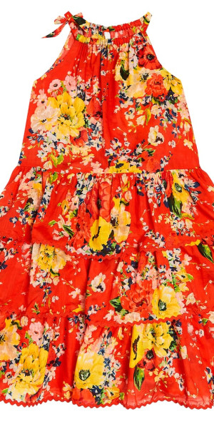 Zimmermann Kids - Alight tiered floral cotton dress