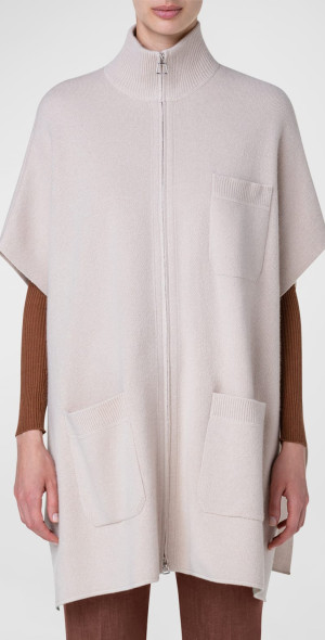 Akris - Zip-Front Cashmere Cape