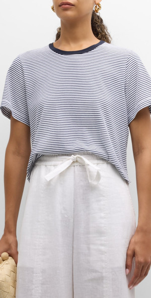 A.L.C. - Julia Stripe Crewneck Tee