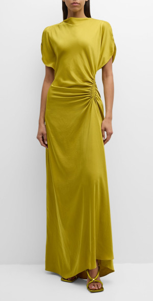 A.L.C. - Nadia Ruched Petal-Sleeve Gown