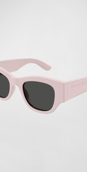 Alexander McQueen - Logo Acetate Square Sunglasses