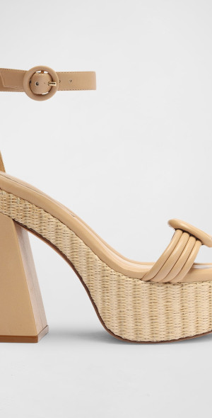 Alexandre Birman - Vicky Knot Ankle-Strap Platform Sandals