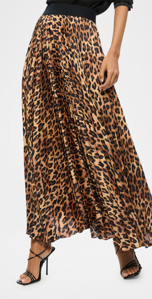 Alice + Olivia - Katz Leopard Pleated Maxi Skirt