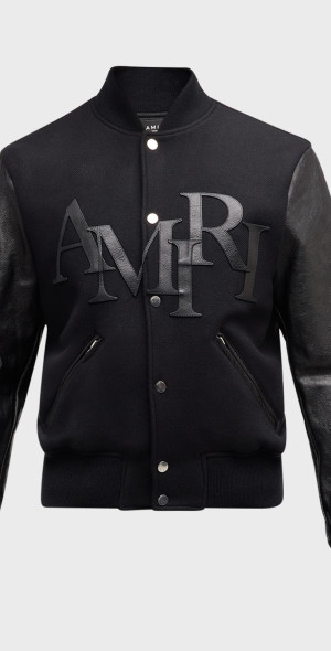 Amiri - Men's Staggered Logo Varsity Jacket