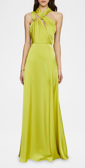 AMUR - Allen Strappy Satin Gown