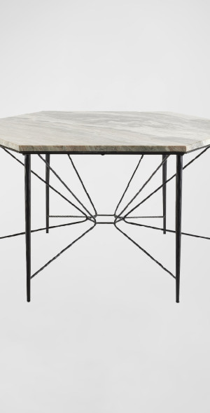 Arteriors - Estrella Hexagonal Dining Table, 62.5"