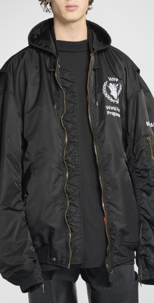 Balenciaga - Outside Loop Patched Raglan Sleeves T Shirt