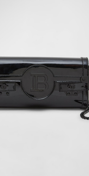 Balmain - BBuzz 23 Wallet on a Chain in Patent Leather