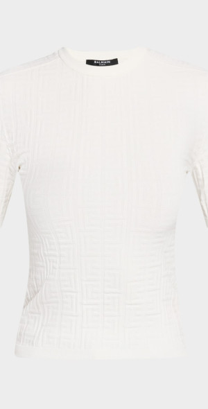 Balmain - Monogram Knit Top