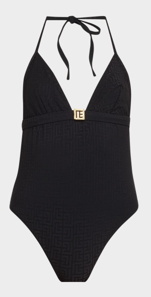 Balmain - Monogram One-Piece Swimsuit