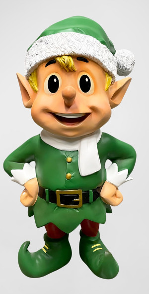 Barcana - Jangles the Elf Standing Indoor/Outdoor Christmas Decoration