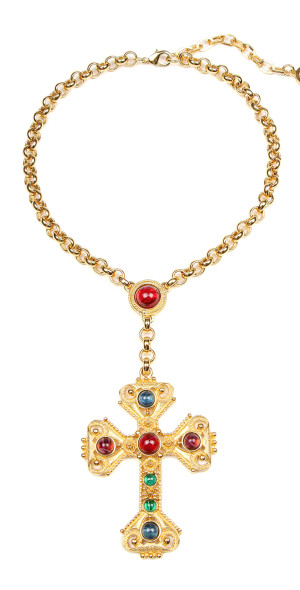 Ben-Amun - Long Cross Pendant Necklace