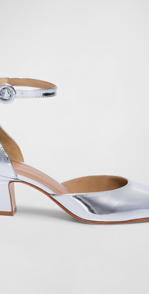Bernardo - Remy Metallic Ankle-Strap Pumps