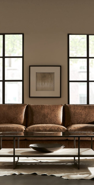 Bernhardt - Dawkins 94" Leather Sofa