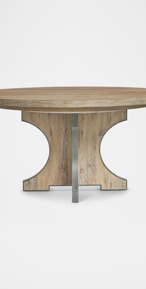 Bernhardt - Tribeca 60" Round Dining Table with 1 Leaf